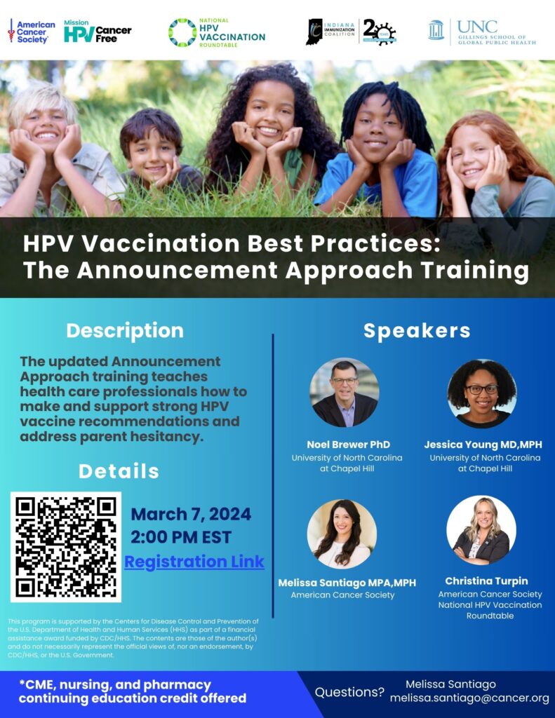 HPV Announcements - National HPV Roundtable